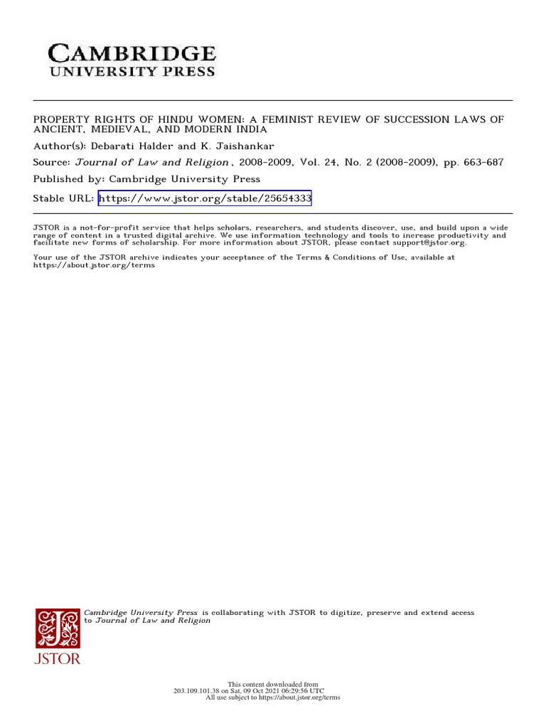 Hindu Code Bill | PDF | Inheritance | Marriage