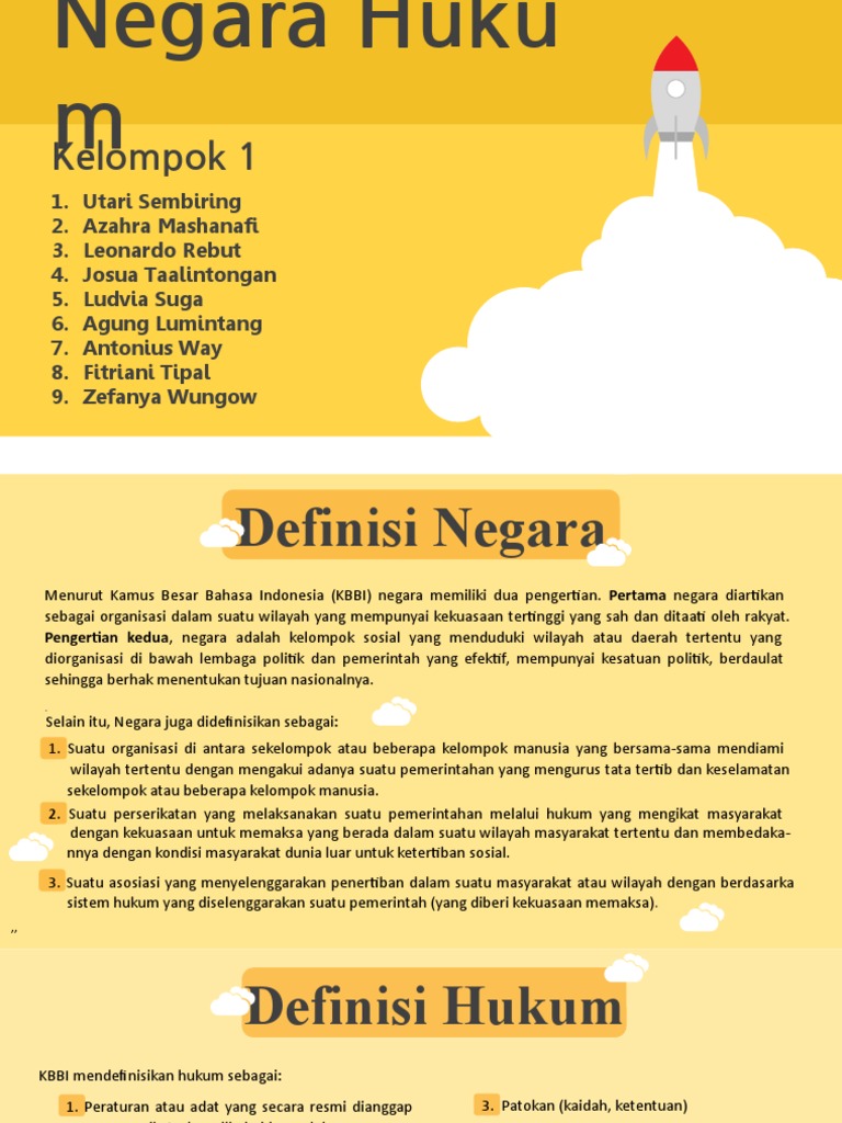 (Kel1) Negara Hukum | PDF | Politik | Ilmu Sosial