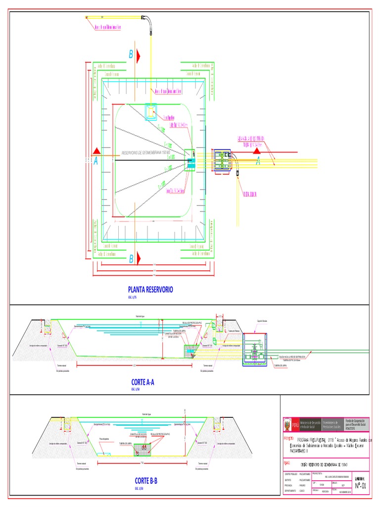 Reservorio de Geomembrana-150m3 | PDF