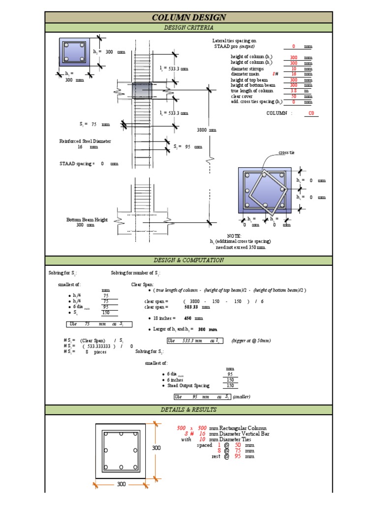 Column Design | PDF | Column | Structural Engineering