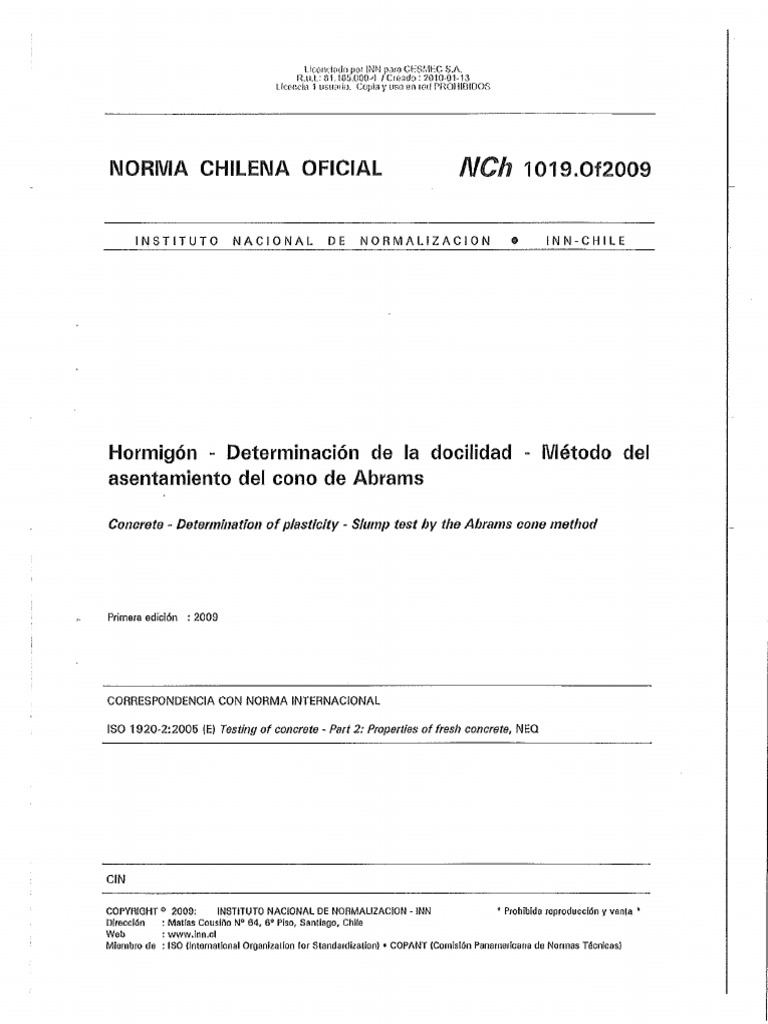 NCH 1019 of 2009 | PDF