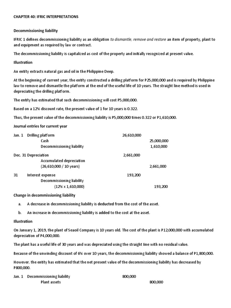 Chapter 40 IFRIC Interpretations | PDF | Dividend | Equity (Finance)