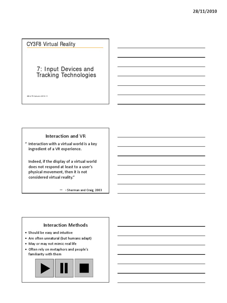 7 Input Devices and Tracking Technologies | PDF | Magnetometer ...