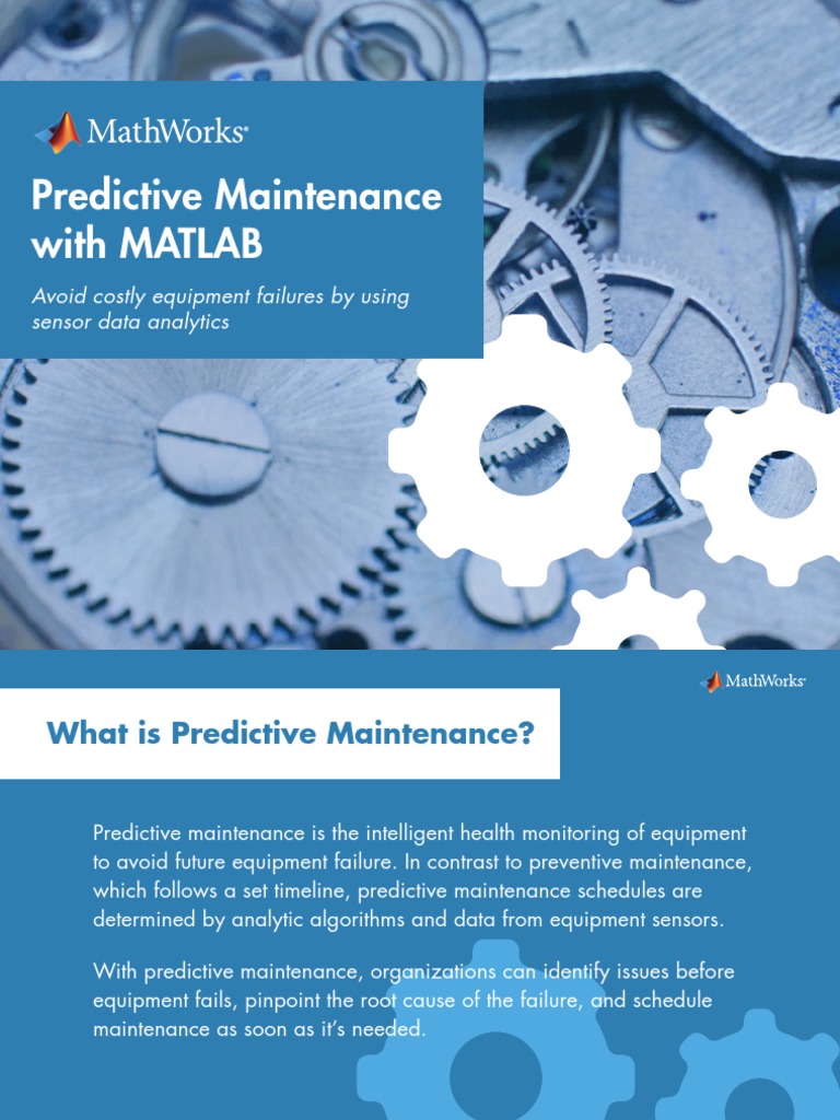 93060v00 Predictive Maintenance Ebook v04 | PDF | Machine Learning | Matlab