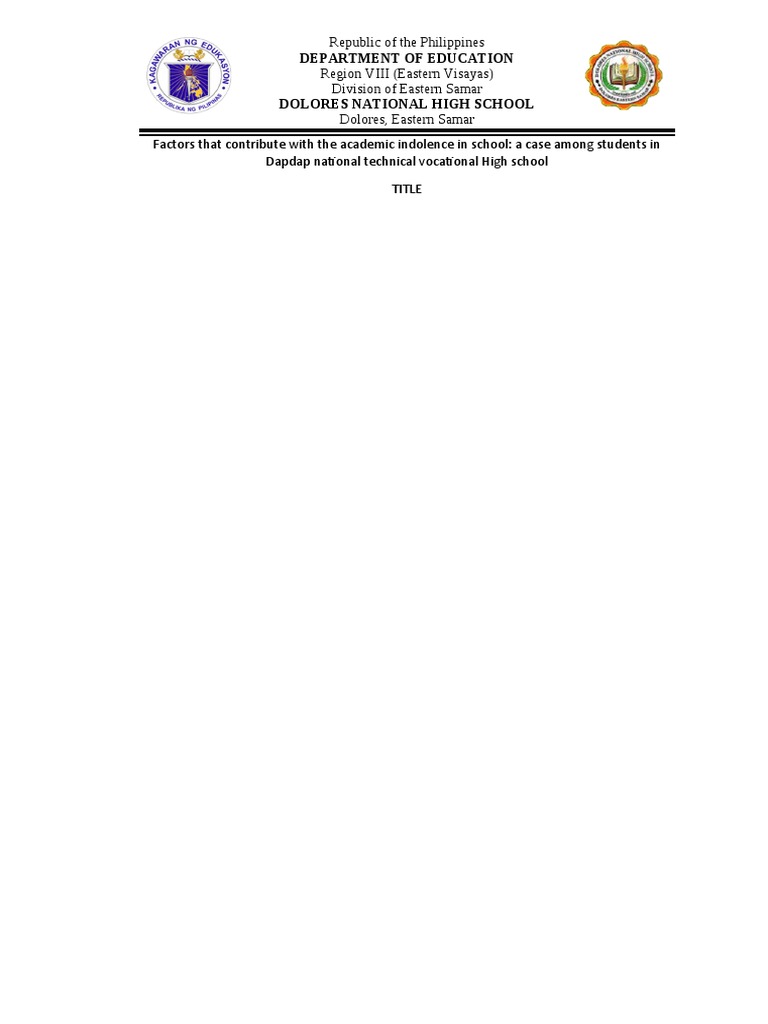 Factors Affecting Student Indolence | PDF | Statistics | Survey Methodology