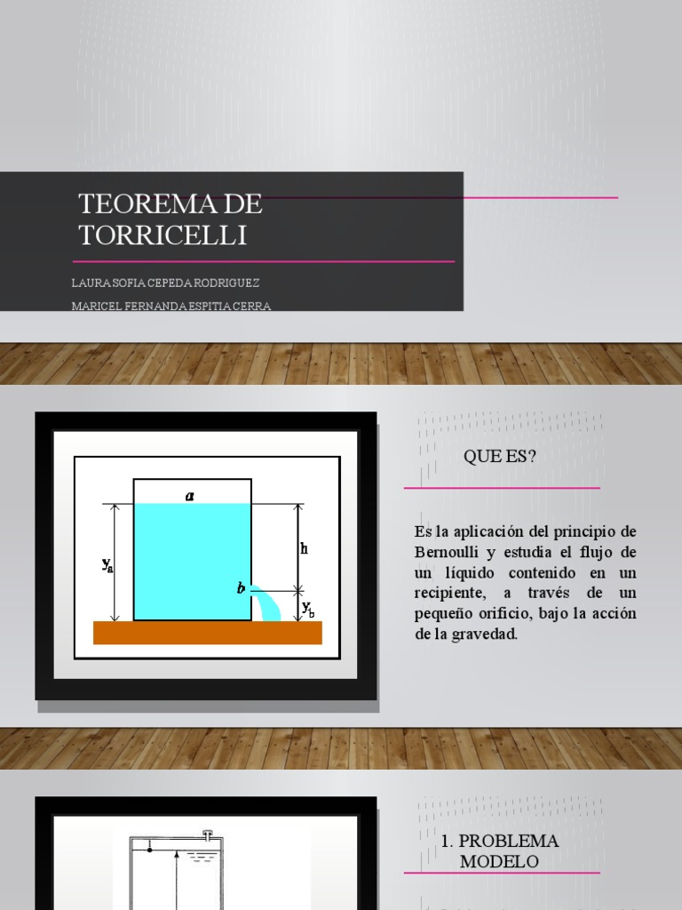 Teorema de Torricelli y su Aplicación | PDF