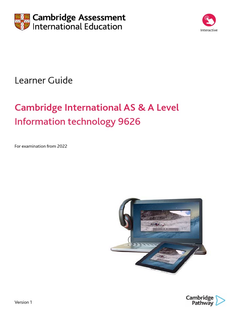 9626 AICE Information Technology Student Learner Guide | PDF ...