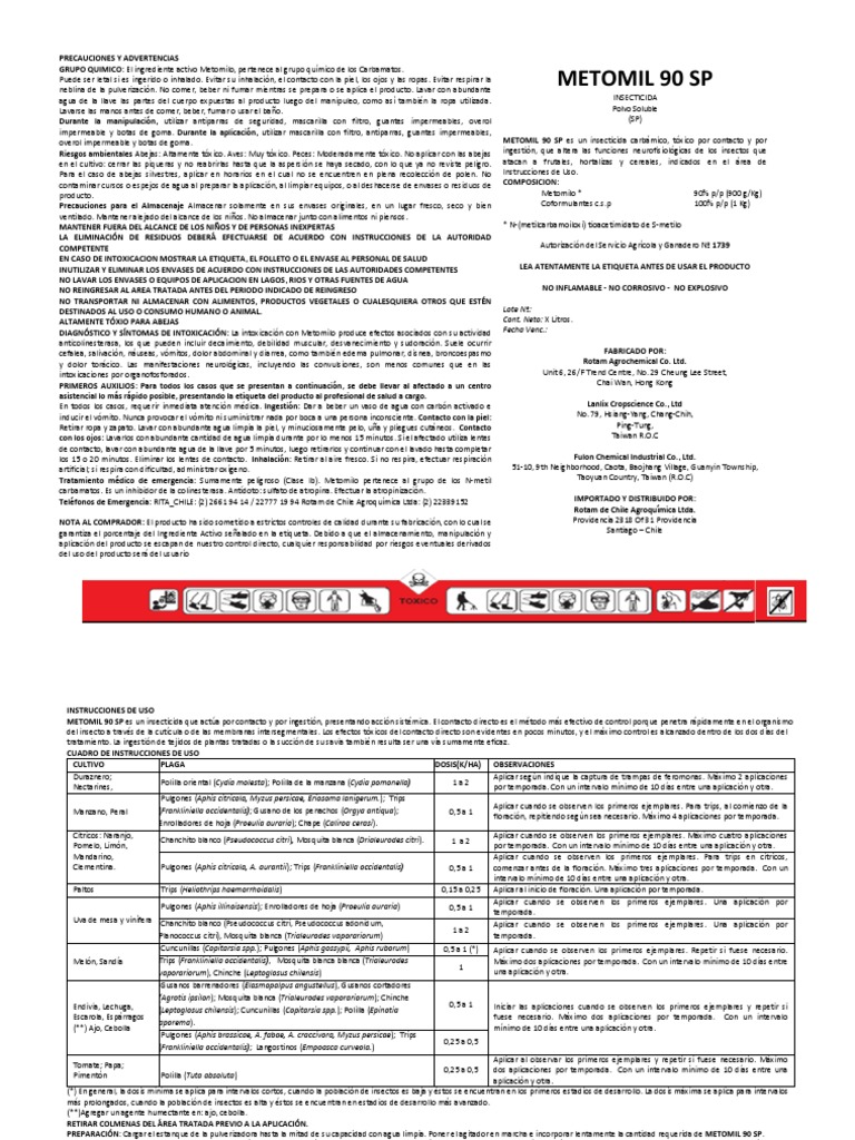 Eti Metomil 90 SP 2021 08022021 | PDF | Agua