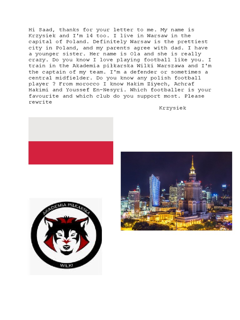 Letter To Penfriend Saad | PDF