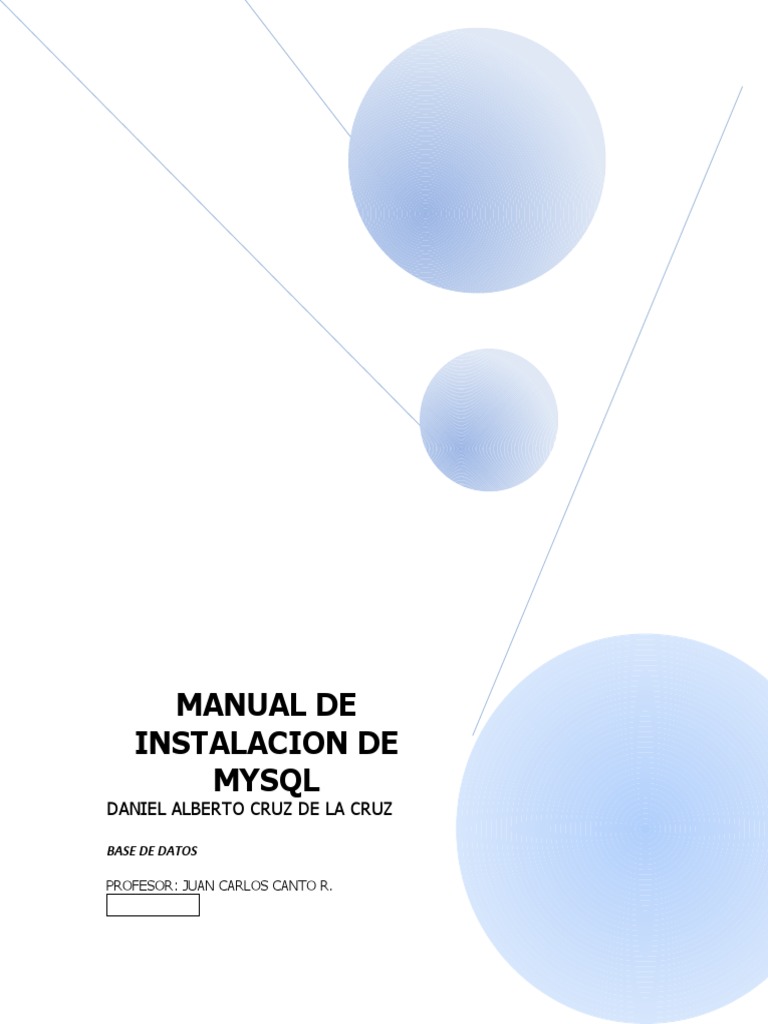 Manual de Instalacion de Mysql | Descargar gratis PDF | Mi sql | Instalación (programas de ...