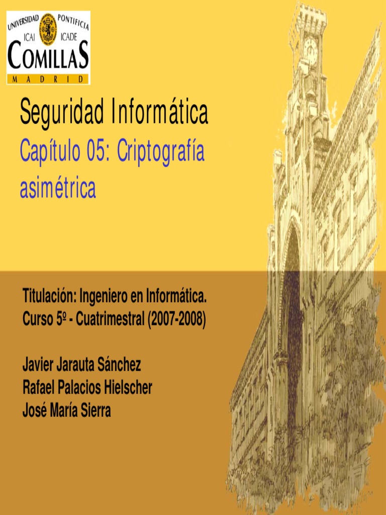 Criptografia Asimetrica | PDF | Clave (criptografía) | Transport Layer ...