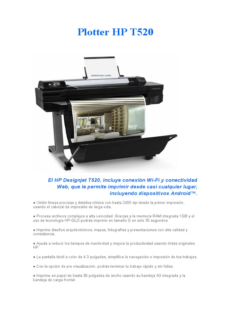 Plotter HP T520 | PDF