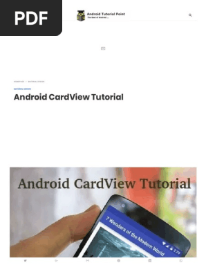 Android Recyclerview Android Cardview Example Tutorial With Free