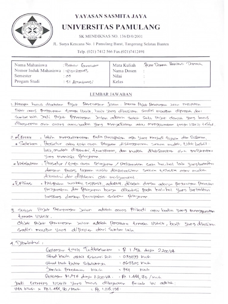 Jawaban UAS PDRD - Bahrul Gunawan - 181011200143 | PDF