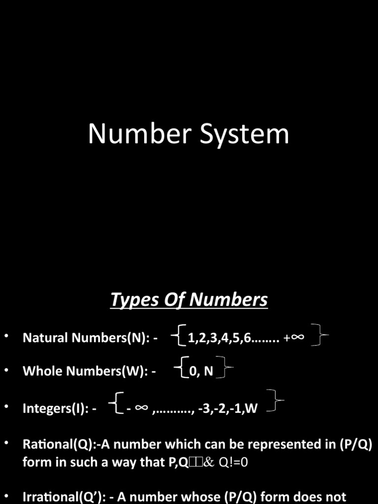 Number System-1 | PDF | Decimal | Numbers