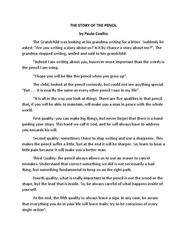 The Story of The Pencil | PDF