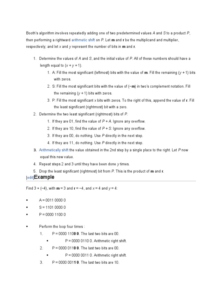 Booth | Download Free PDF | Multiplication | Arithmetic