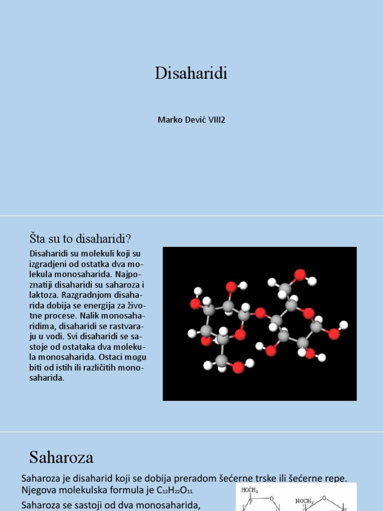 Disaharidi | PDF