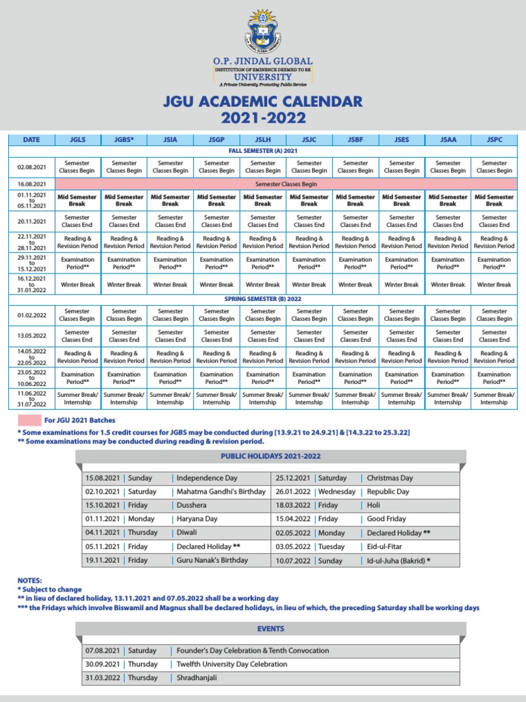 Academic Calendar+ | PDF | Academic Term | Observances