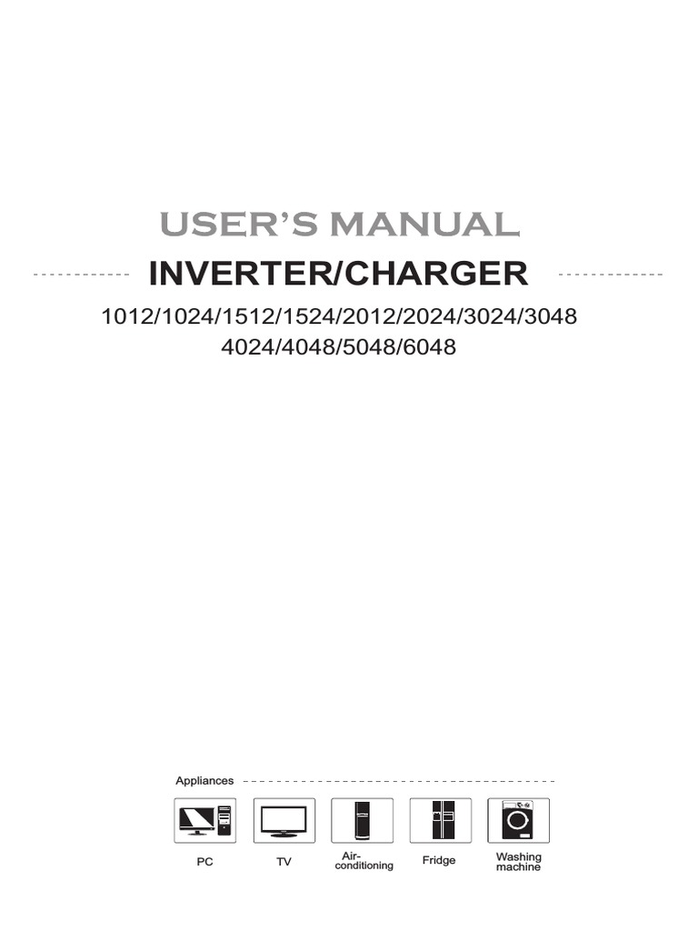 PV3300 Manual | PDF | Power Inverter | Alternating Current