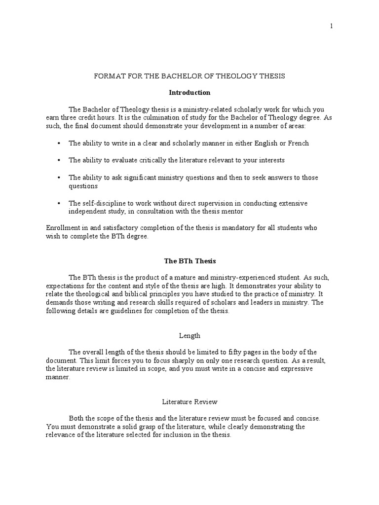 BTH Thesis Guide A4 | PDF | Thesis | A Manual For Writers Of Research Papers