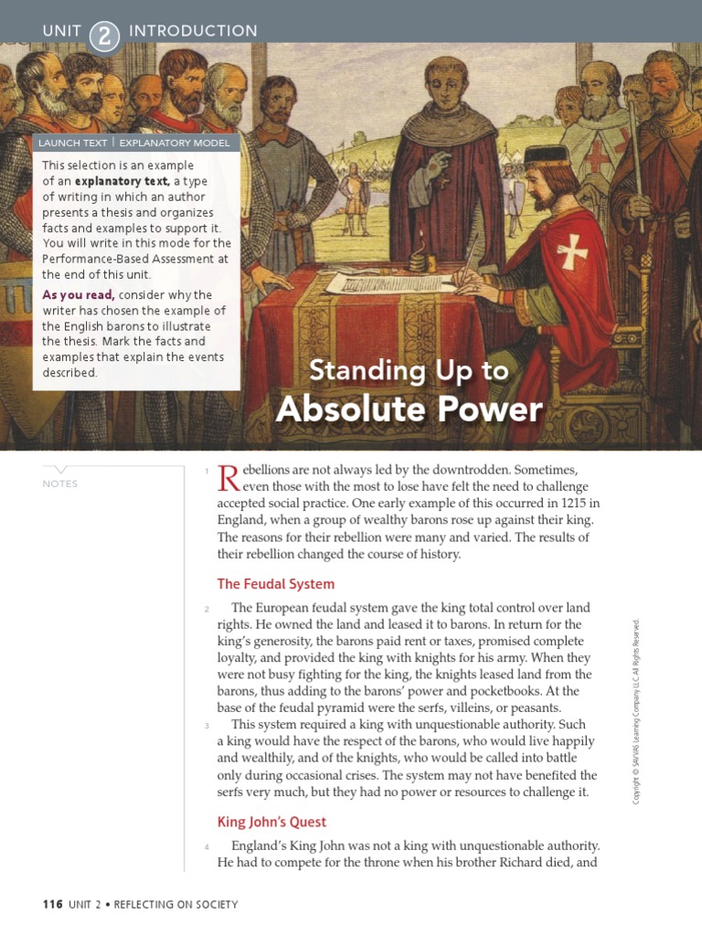 Unit 2 Launch Text | PDF | Serfdom