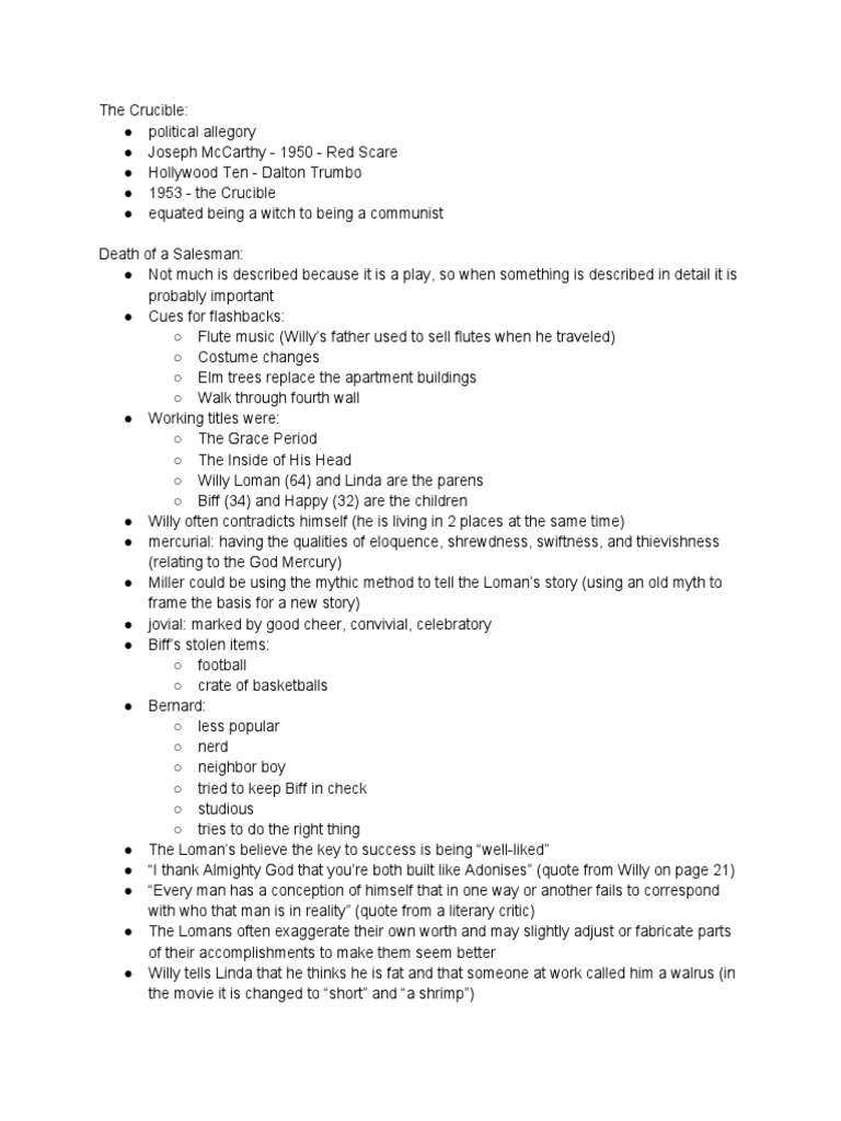 Death of A Salesman - Arthur Miller | PDF