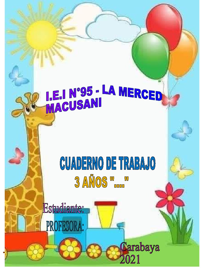 Caratula Inicial 3 Años 2021 | PDF | Color