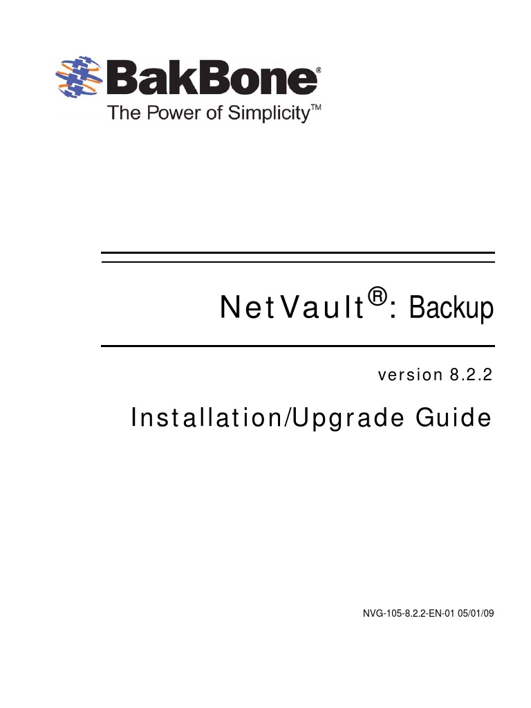 NetVault Backup Installation Upgrade Guide v8 2 2 English | Download Free PDF | Backup ...