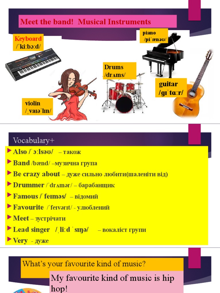 1d - Musical Instruments - Vocabulary/full BLAST 1 | PDF