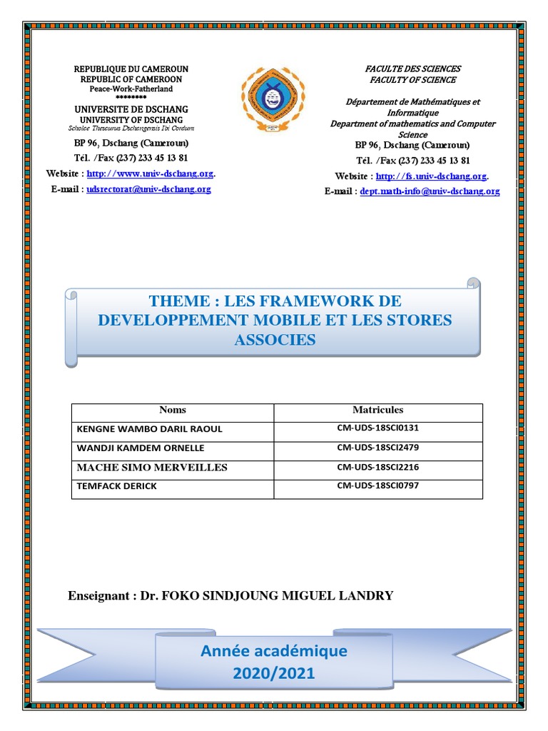 Programmation Mobile - Frameworks de Developpement Mobile Et Stores Associés | PDF | iOS ...