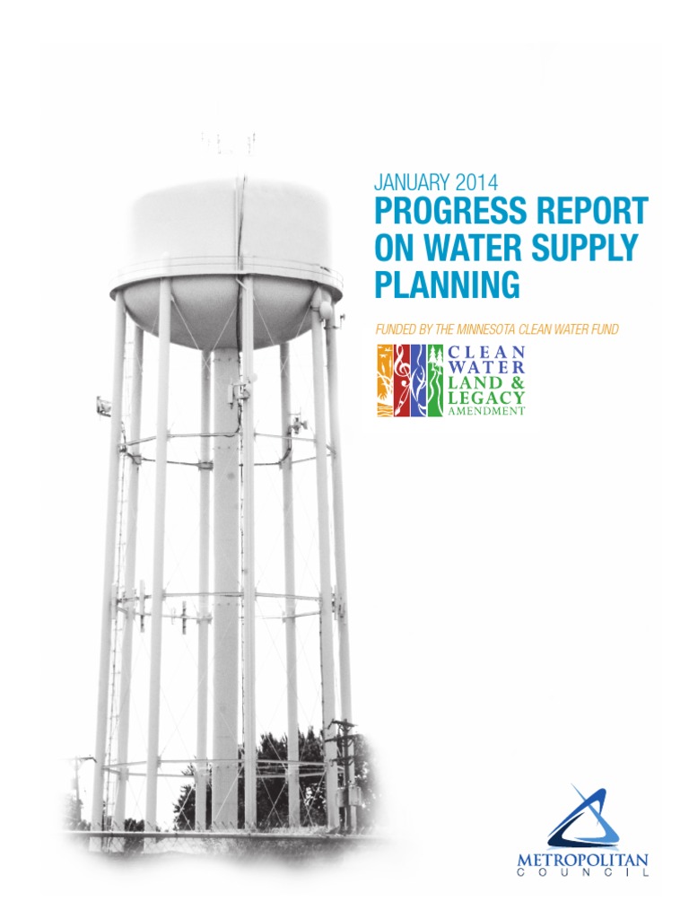 Water Supply Planning Progress Report January 2021 | PDF | Water Supply ...