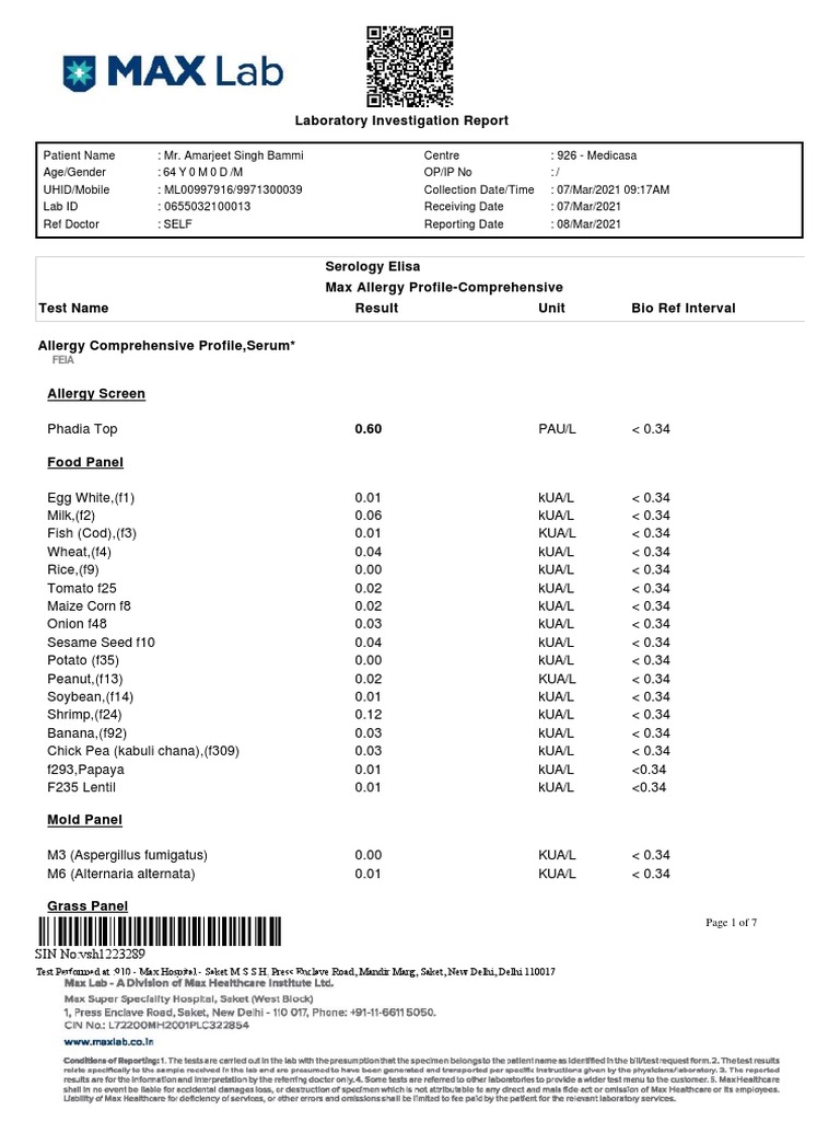 Laboratory Investigation Report | PDF | White Blood Cell | Immune System