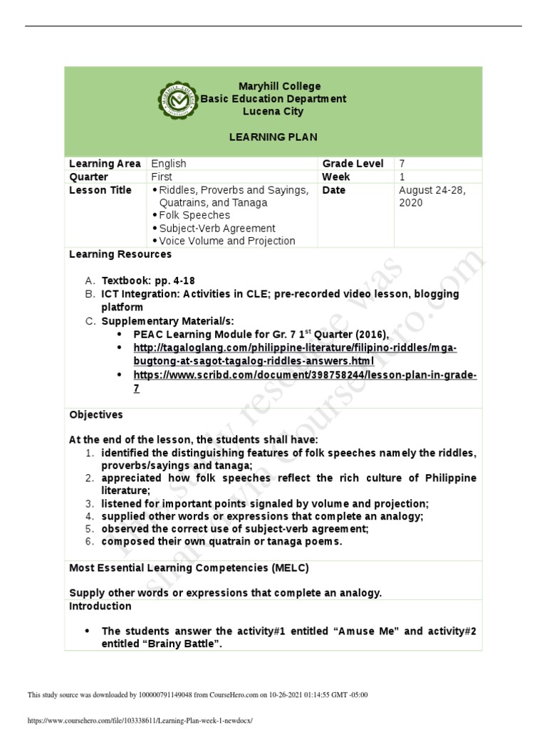 This Study Resource Was: Bugtong-At-Sagot-Tagalog-Riddles-Answers ...