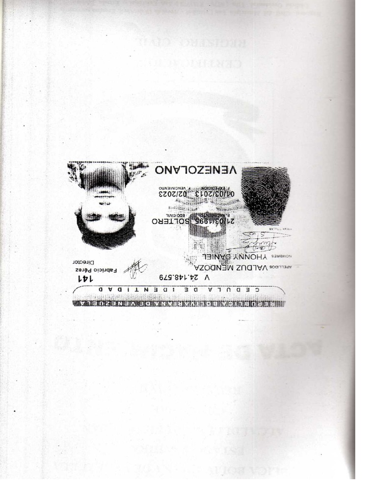 Cedula Daniel | PDF Cedula Daniel | PDF