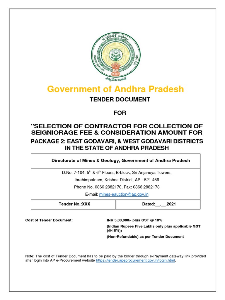 SCC Tender Document - Package 2 Wise v33 - 20211018 - 181601 | PDF | Auction | Partnership