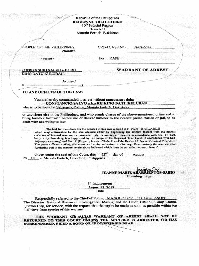 Warrant and Fiscal Resolution | PDF