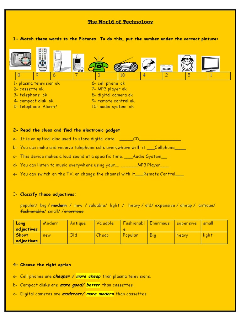 Comparing Technology Exercises. Felipe Silva | PDF | Compact Disc ...