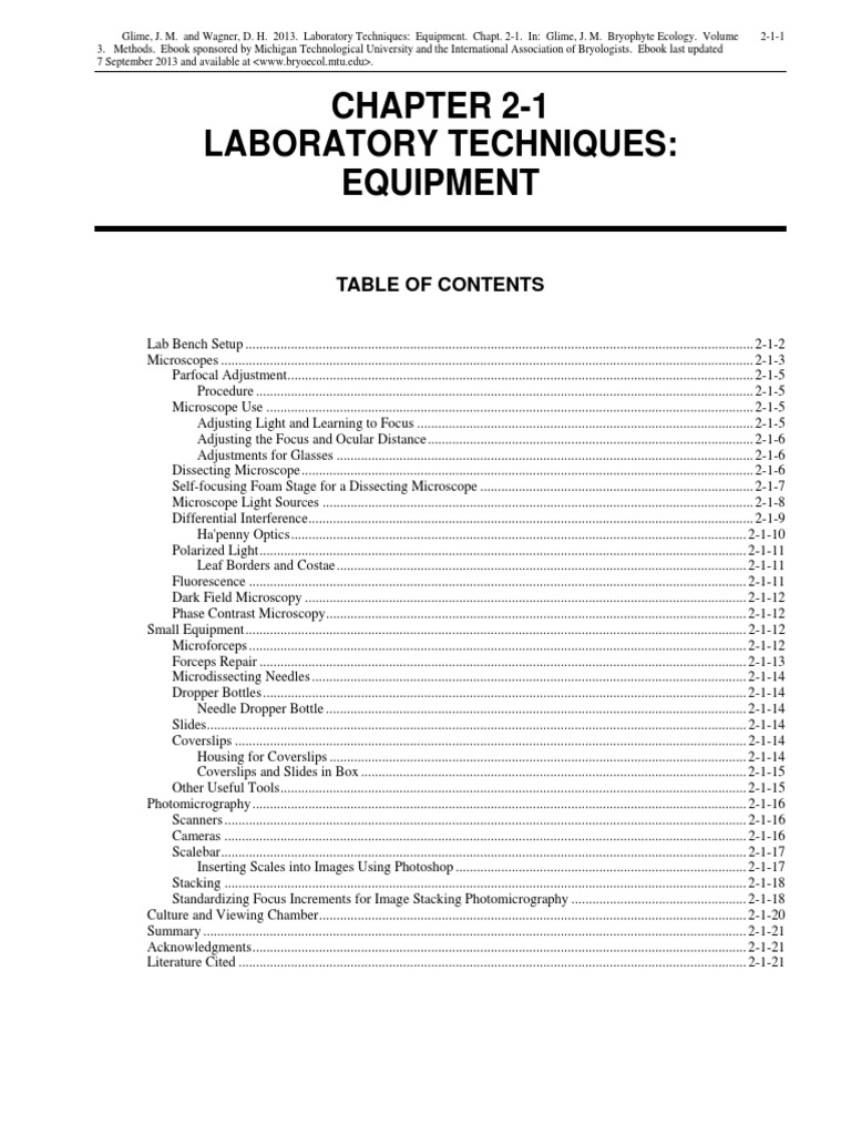 Chapter 2 - Laboratory Techniques | Download Free PDF | Microscopy | Optics
