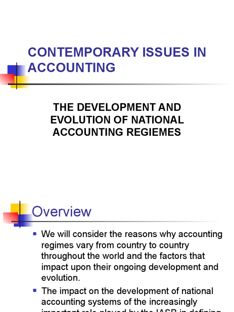 Contemporary Issues in Accounting | PDF | Accounting | International ...