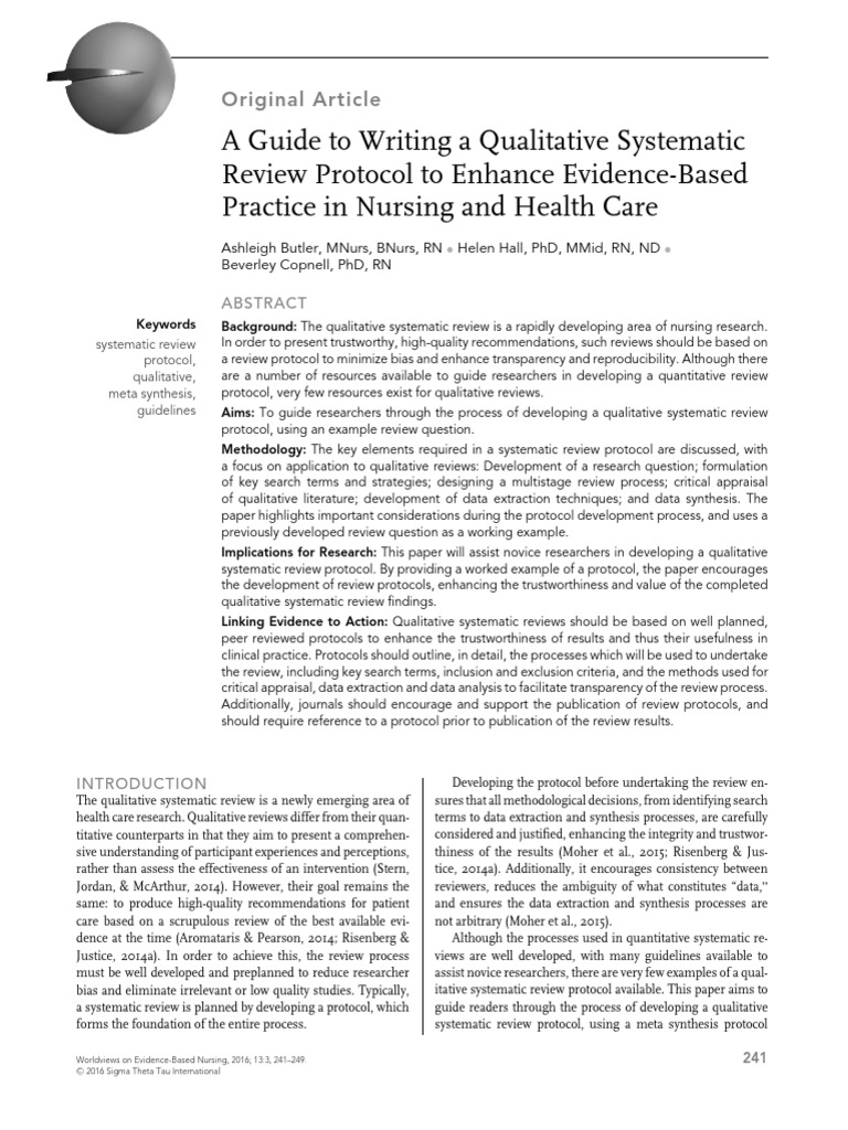 Butler - Et - Al-2016-Worldviews - On - Evidence-Based - Nursing ...