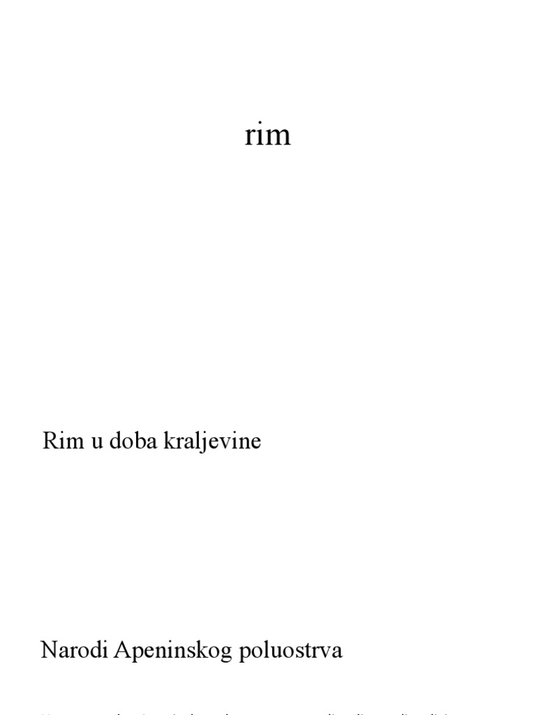 Rim | PDF