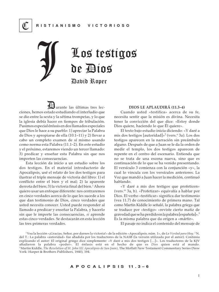 1 Los Testigos de Dios | PDF | Jesús | Elijah