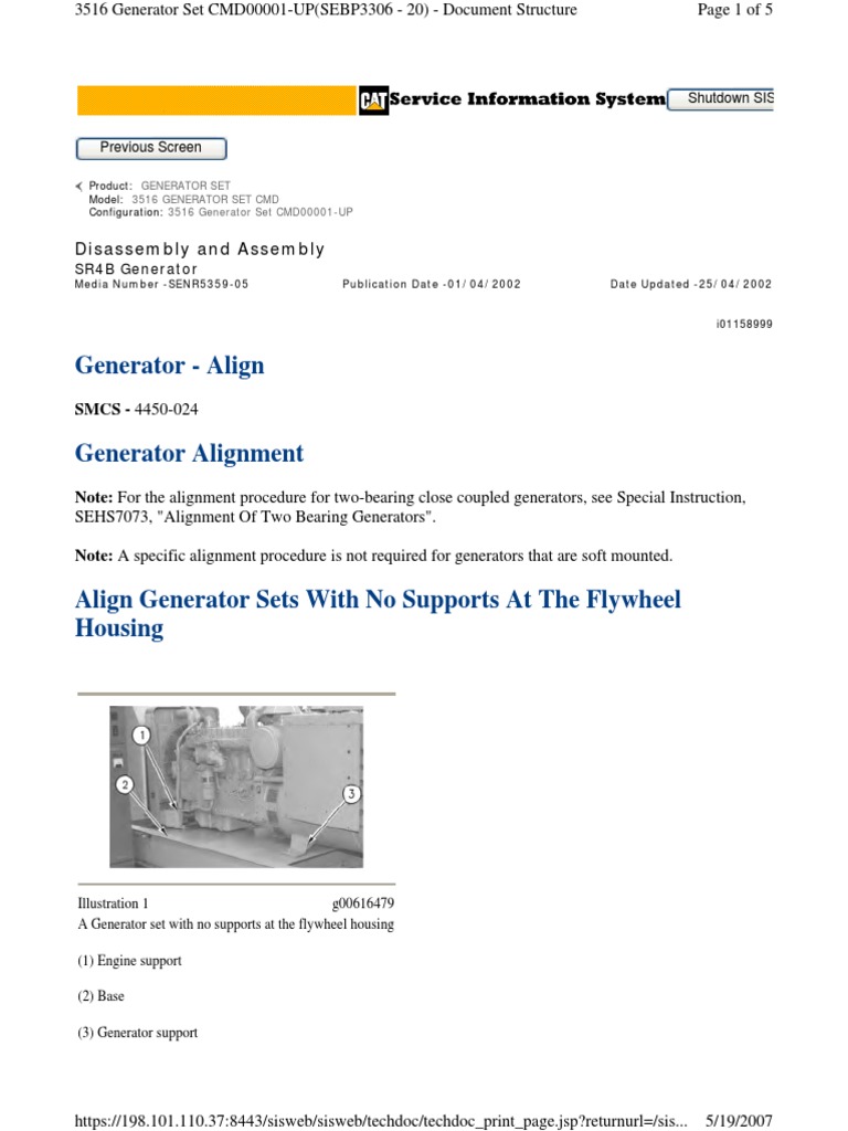 Generator Alignment | PDF | Screw | Tools