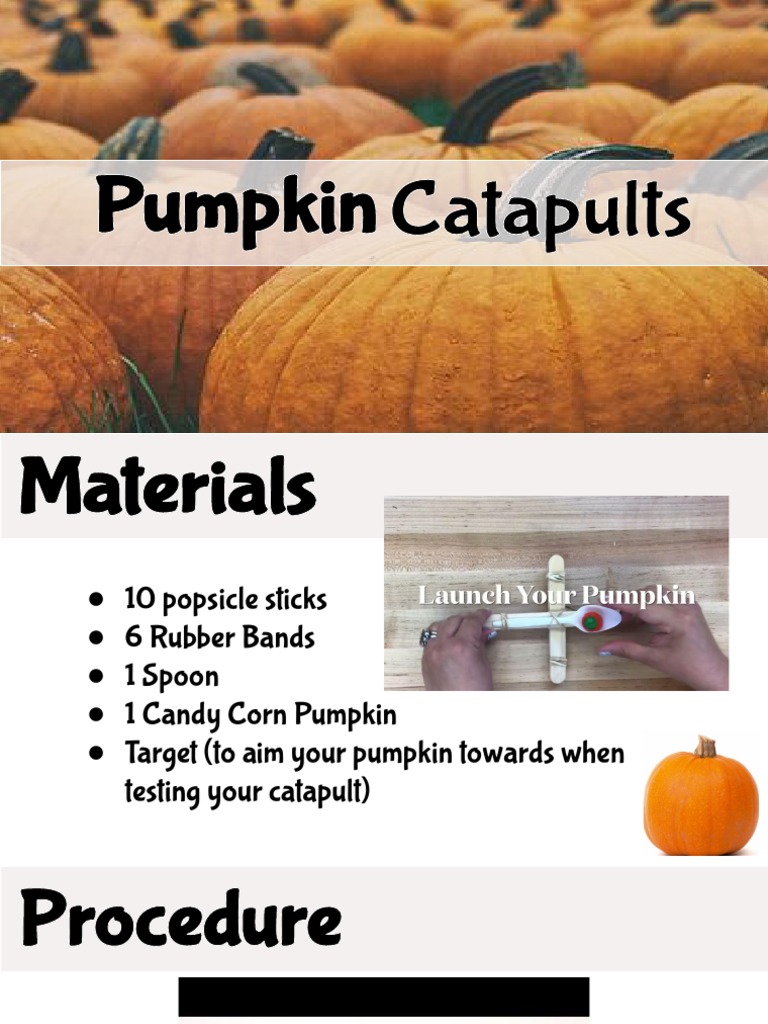 DIY Pumpkin Catapult Project Guide | PDF | Self-Improvement