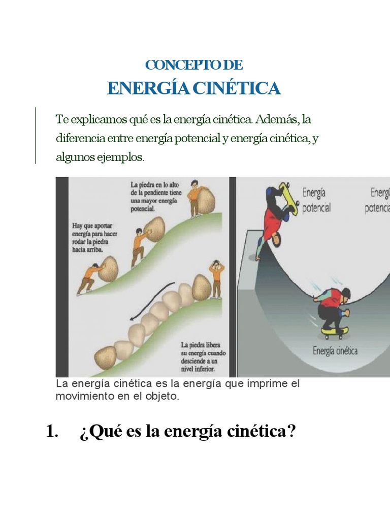 Concepto de | PDF | Energía potencial | Energía cinética