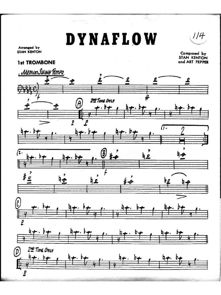 Dynaflow - Full Big Band - Stan Kenton 1er Bone | PDF