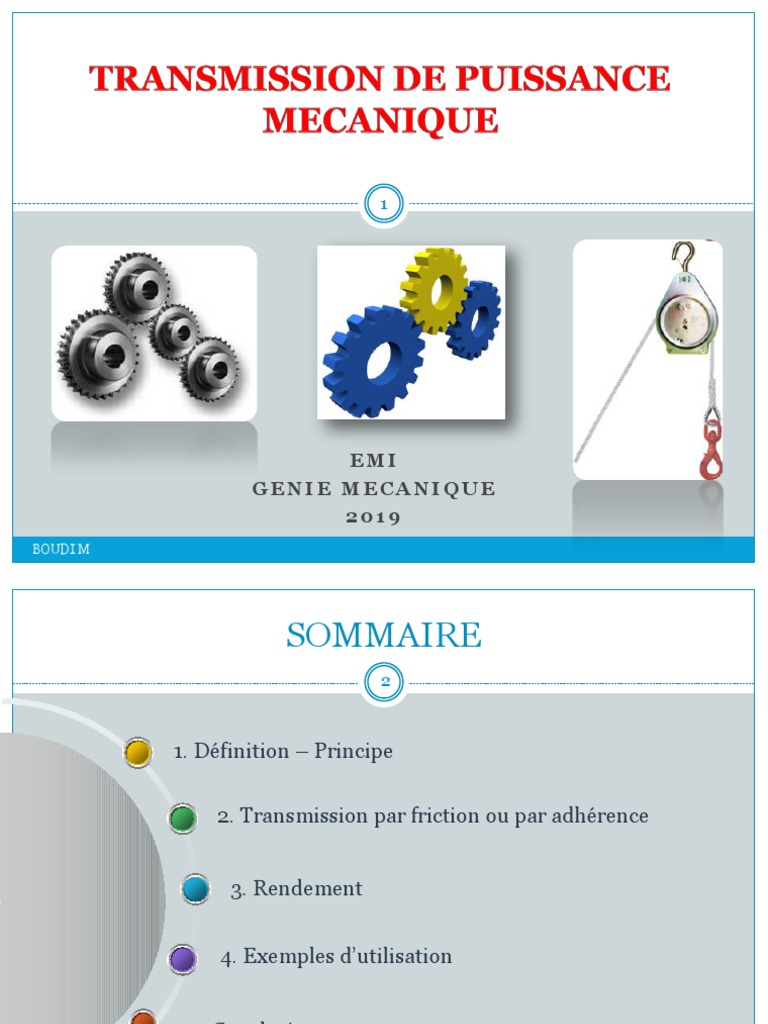 Transmission par friction en mécanique | PDF | Courroie | Embrayage