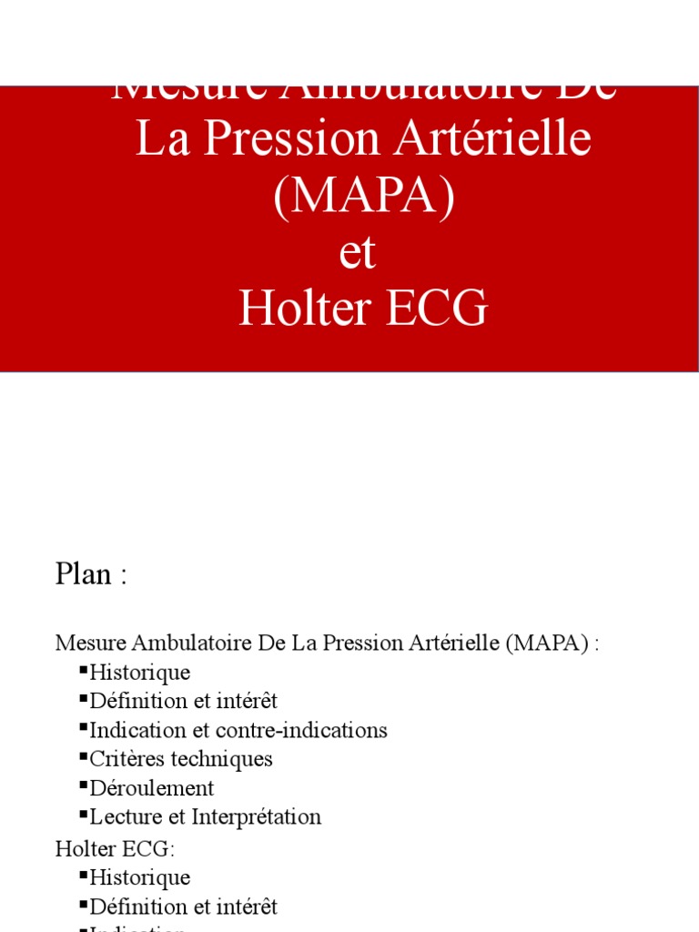 MAPA and Holter Monitoring | PDF | Hypertension artérielle ...