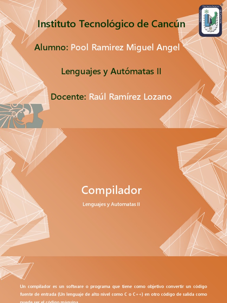 Compilador e Intérprete (Lenguajes y Automatas 2) | PDF | Compilador ...